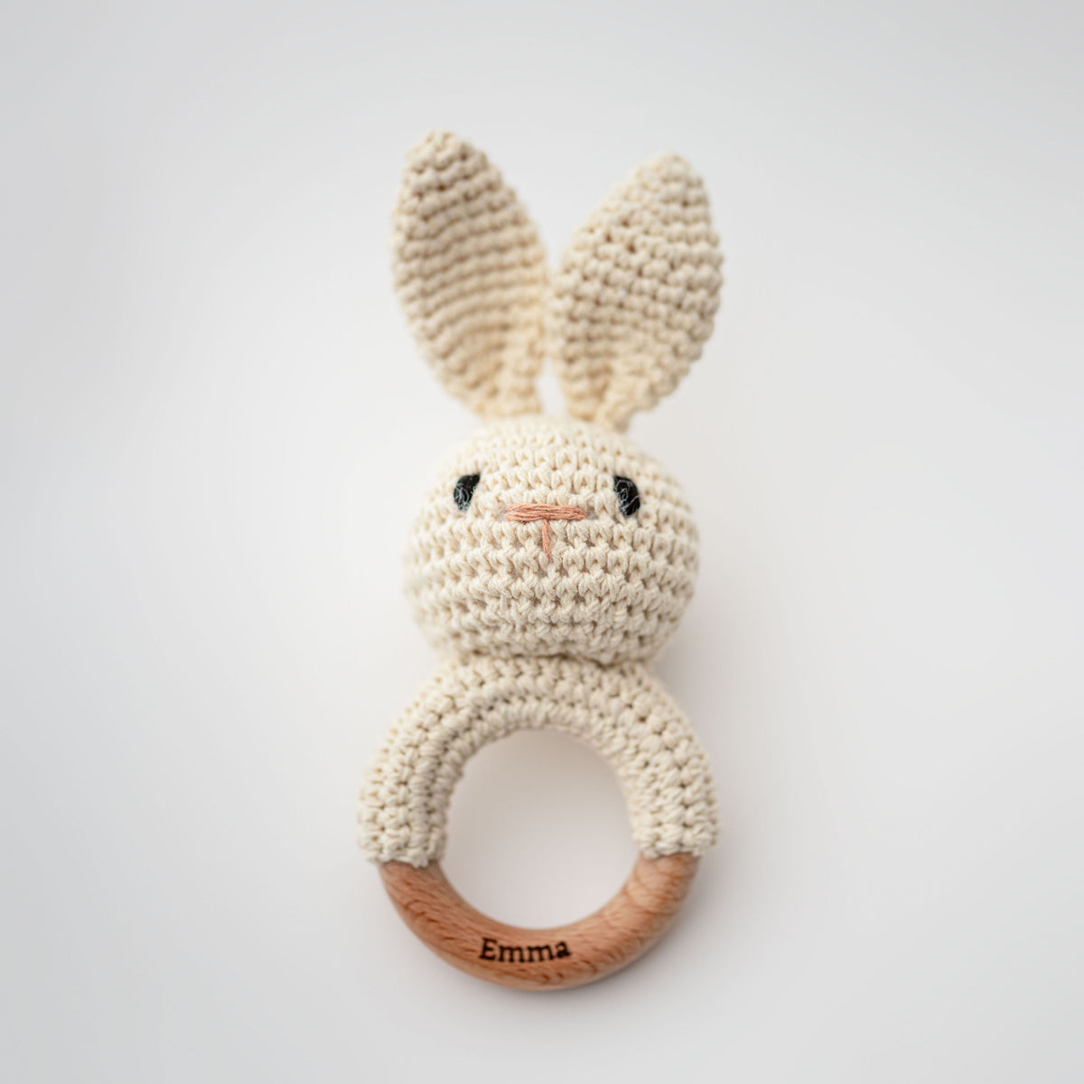 Bunny Baby Rattle – Foxblossom Co.