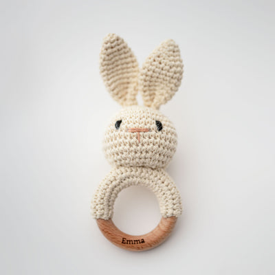 Bunny Baby Rattle – Foxblossom Co.