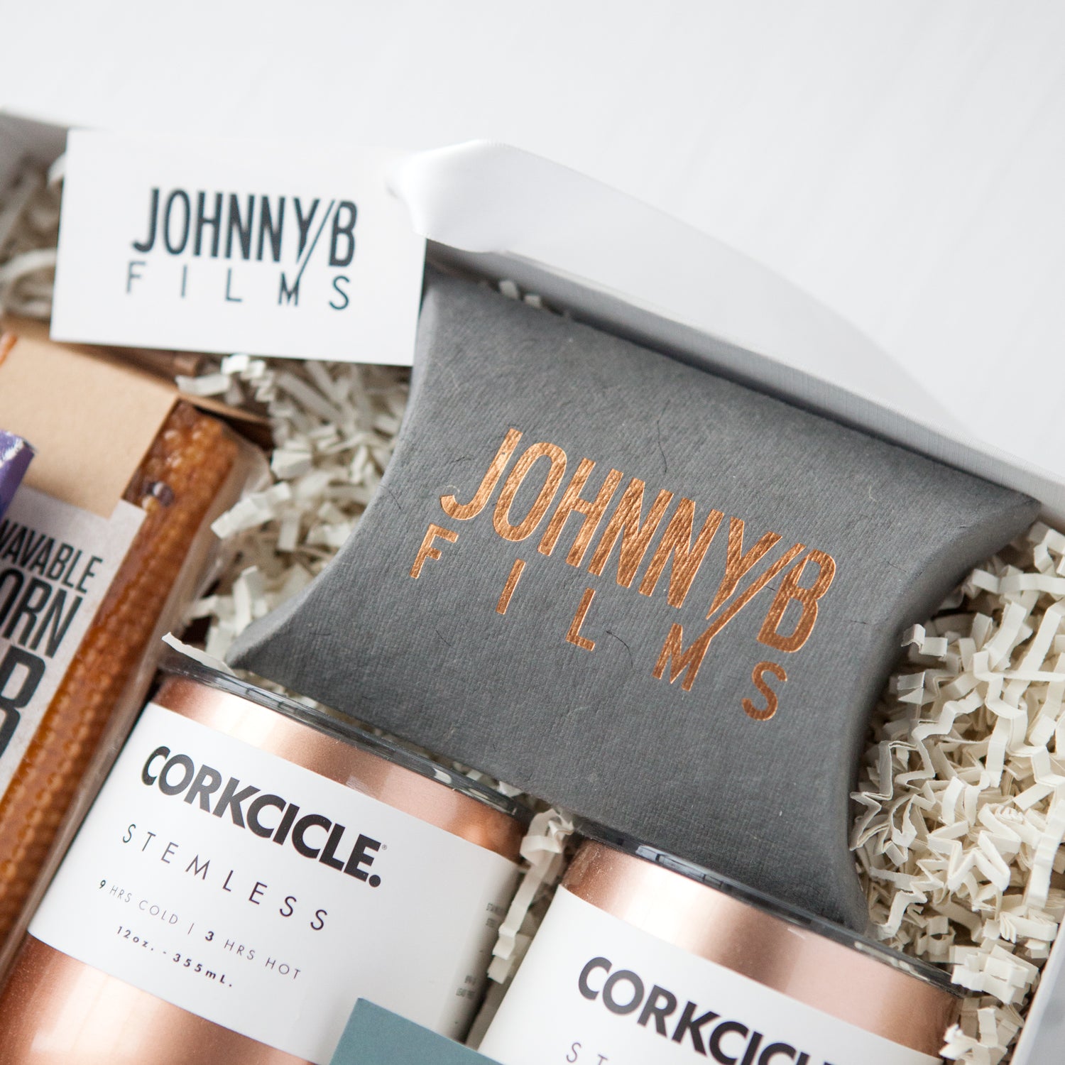 Johnny B. Films Custom Client Gift Box - Foxblossom Co.